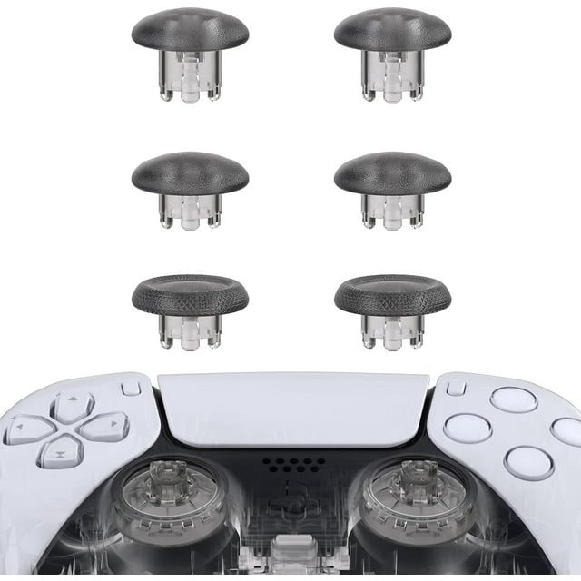 eXtremeRate EDGE Sticks Swappable Thumbsticks for PS5 Controller, Clear ...
