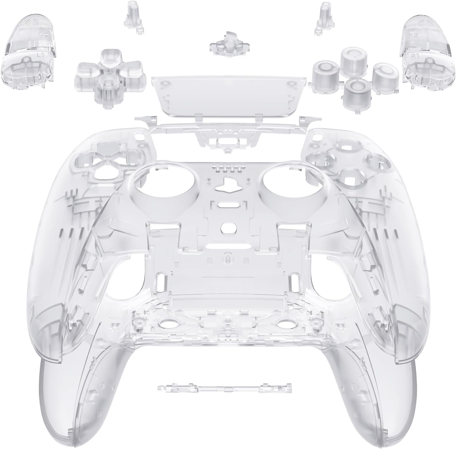 eXtremeRate Full Set Housing Shell with Buttons Touchpad Cover ...