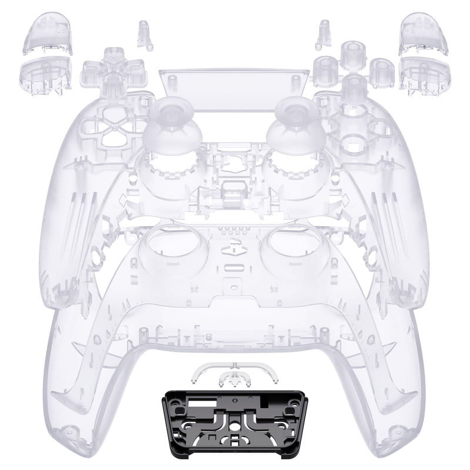 eXtremeRate Full Set Housing Shell with Buttons Touchpad Cover, Clear ...