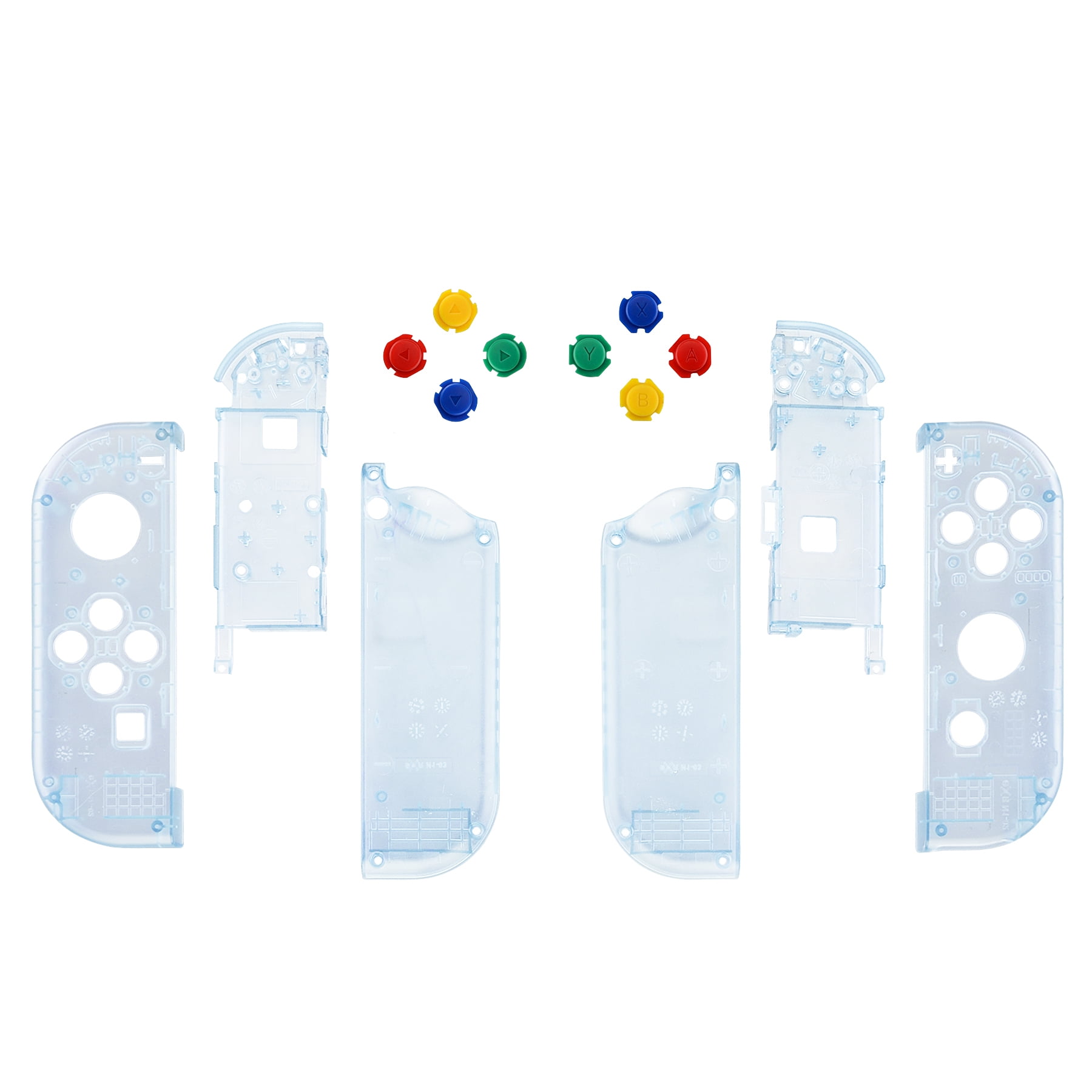 eXtremeRate Glacier Blue Joycon Repair Kit, Switch/OLED DIY Replacement ...