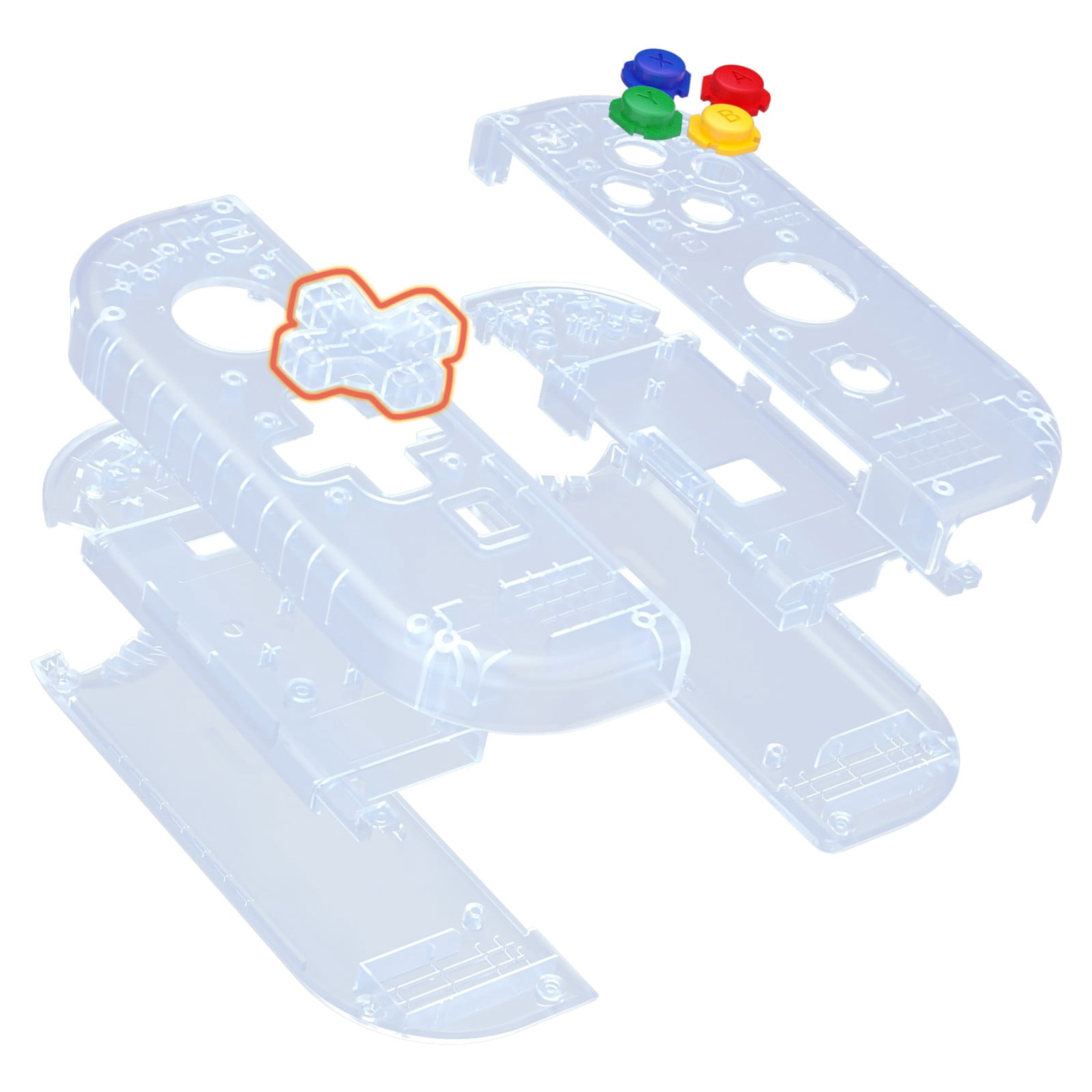 eXtremeRate Glacier Blue Replacement Housing Shell w/Full Set Button ...