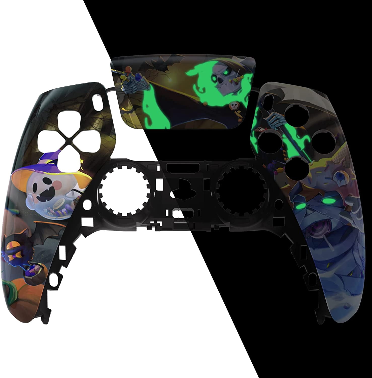 eXtremeRate Glow in Dark - Halloween Candy Night Replacement Touchpad ...