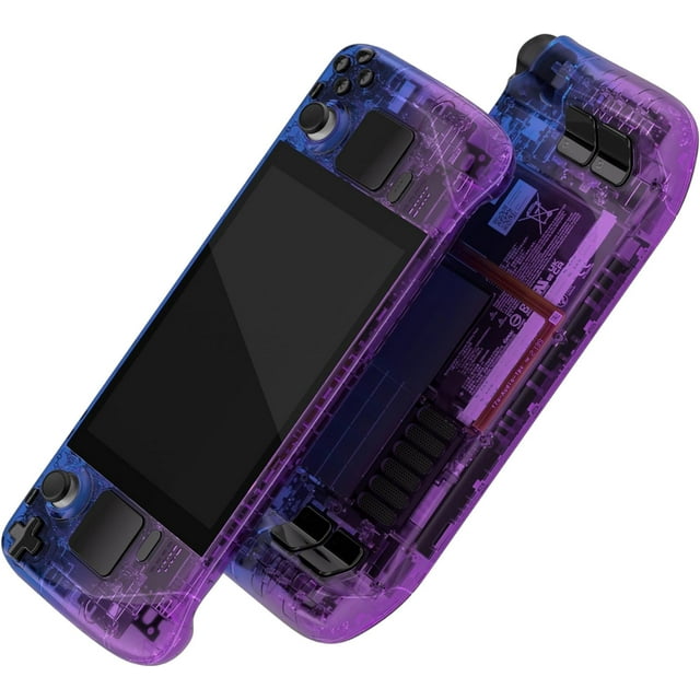 eXtremeRate Gradient Translucent Bluebell Faceplate Back Plate ...