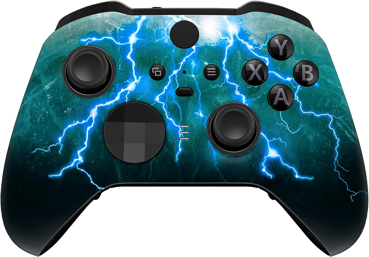 eXtremeRate Green Storm Thunder Replacement Faceplate Cover for Xbox ...
