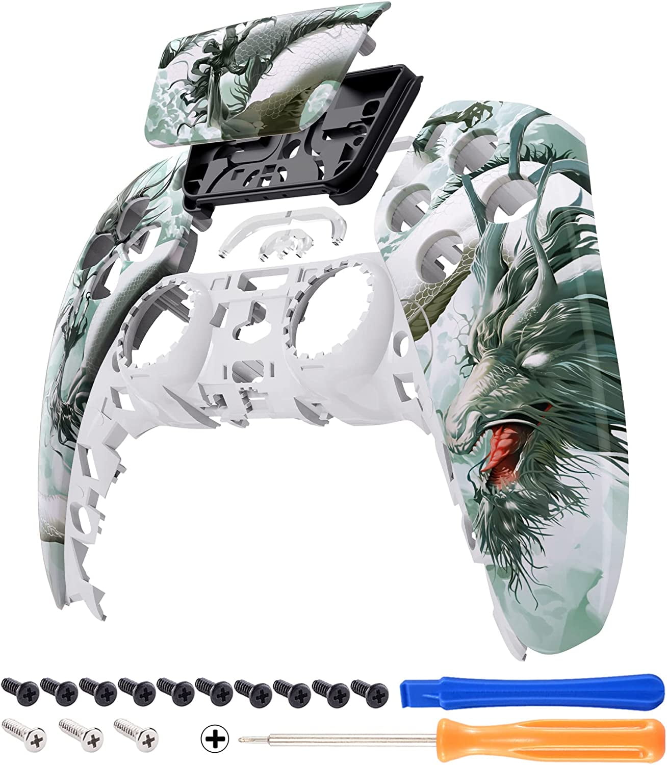 eXtremeRate Jade Dragon - Cloud Dominator Replacement Touchpad Front ...