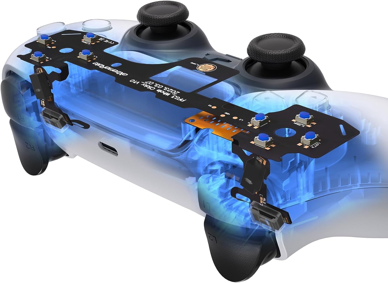 eXtremeRate Light Version Whole Clicky Kit for PS5 Controller Shoulder ...