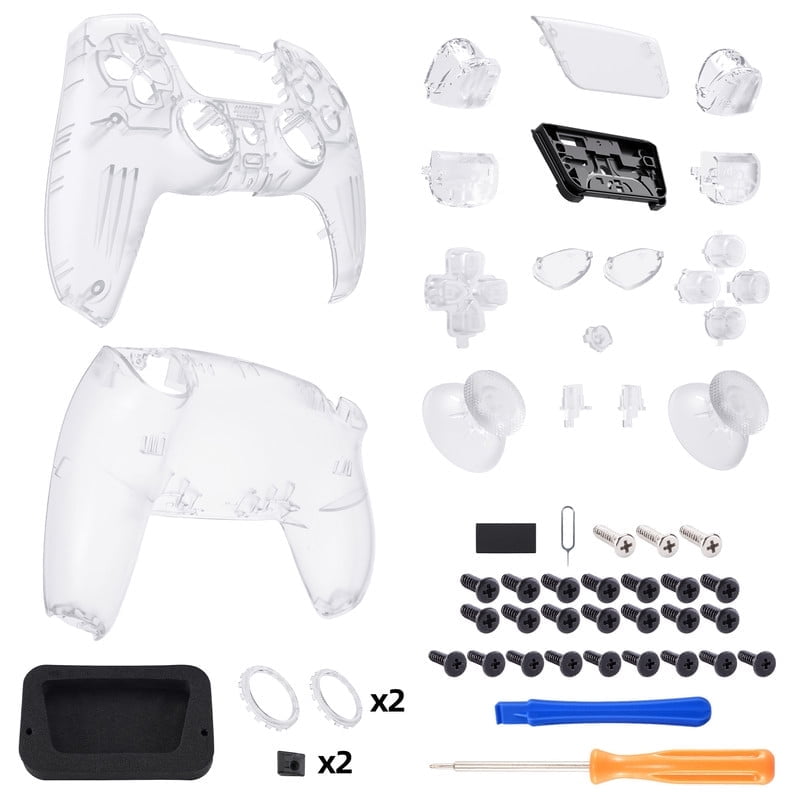 eXtremeRate Luna Redesigned Full Set Housing Shell Buttons Touchpad ...