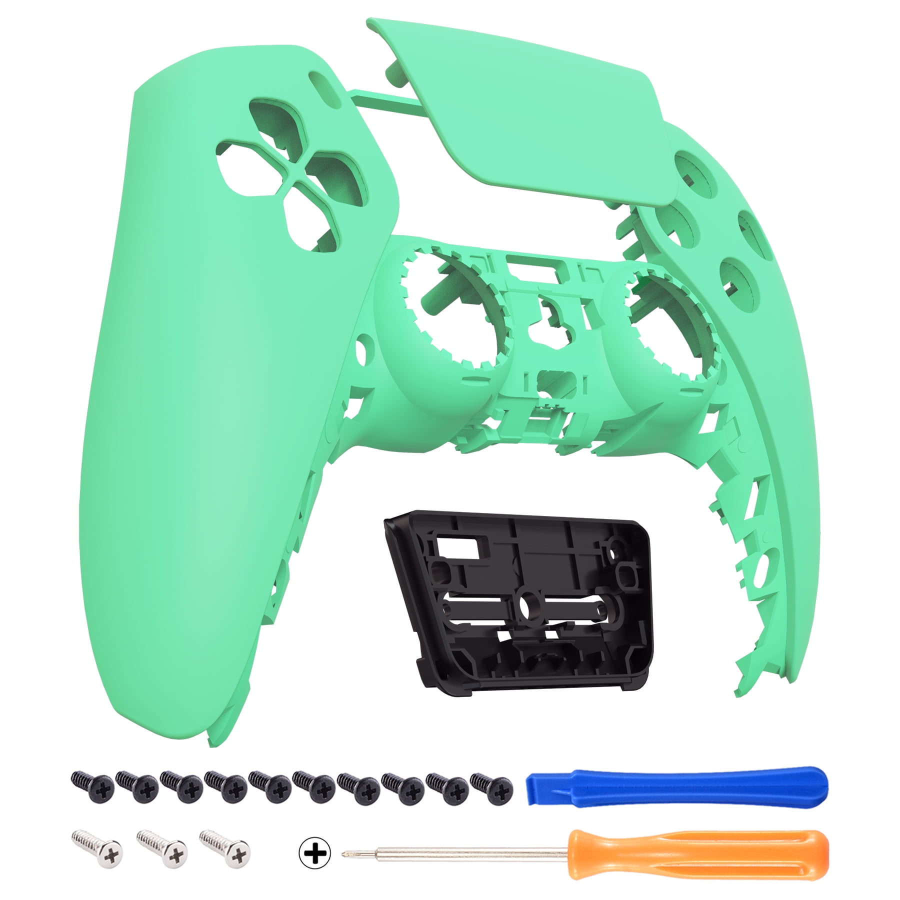 eXtremeRate Mint Green Touchpad Front Housing Shell Replacement Cover ...