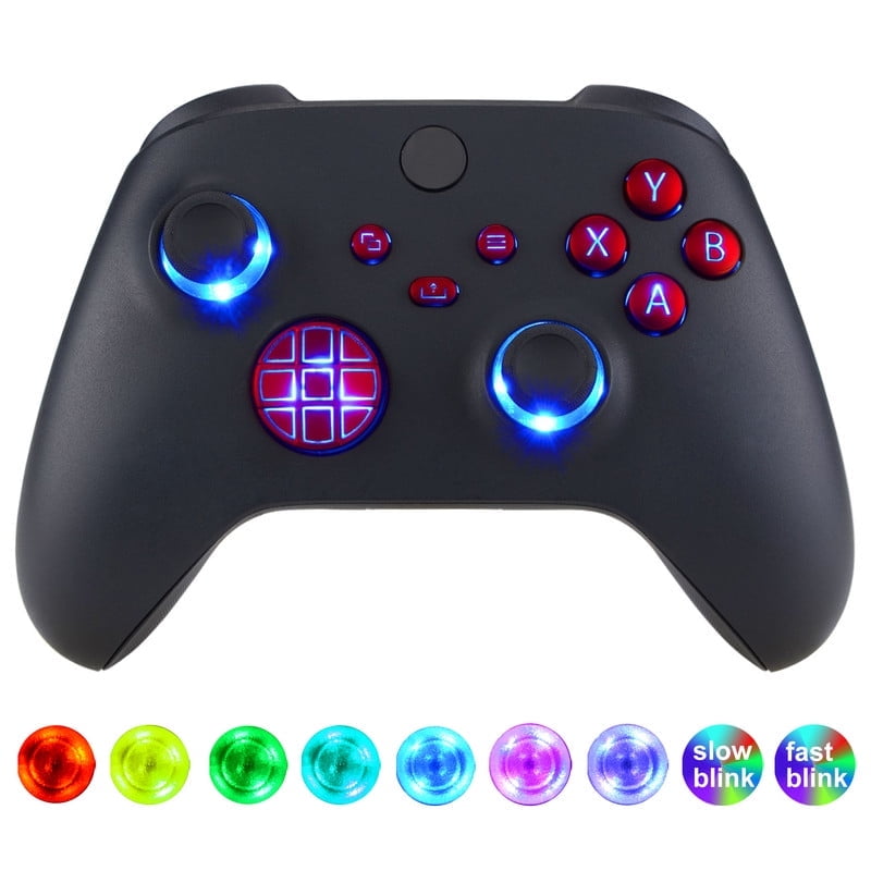 eXtremeRate Multi-Colors Luminated D-pad Thumbsticks Start Back Sync ...