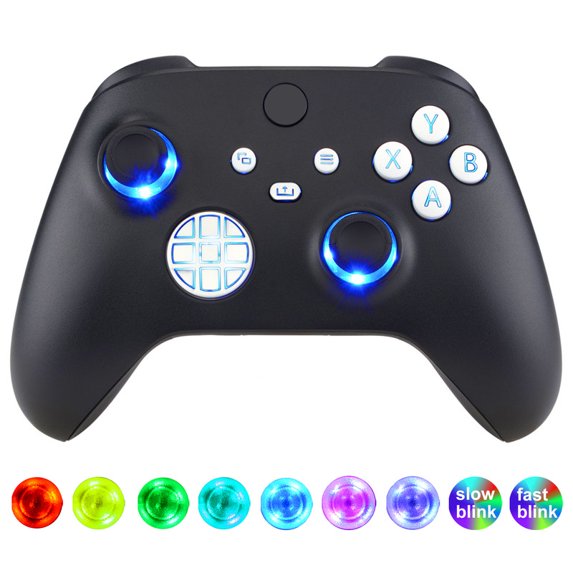 eXtremeRate Multi-Colors Luminated D-pad Thumbsticks Start Back Sync ...