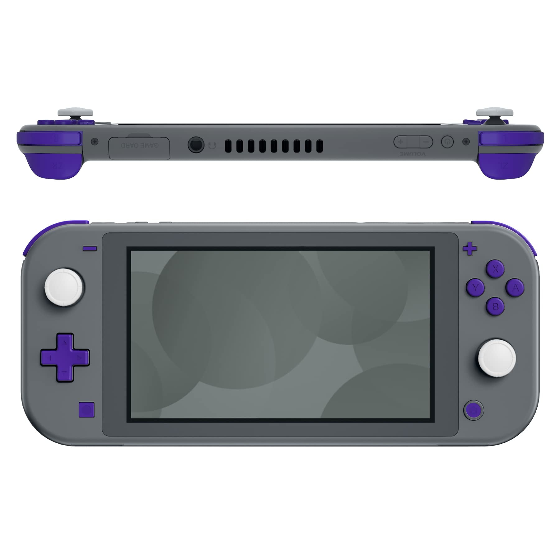 eXtremeRate Purple Replacement ABXY Home Capture Plus Minus Keys Dpad L ...