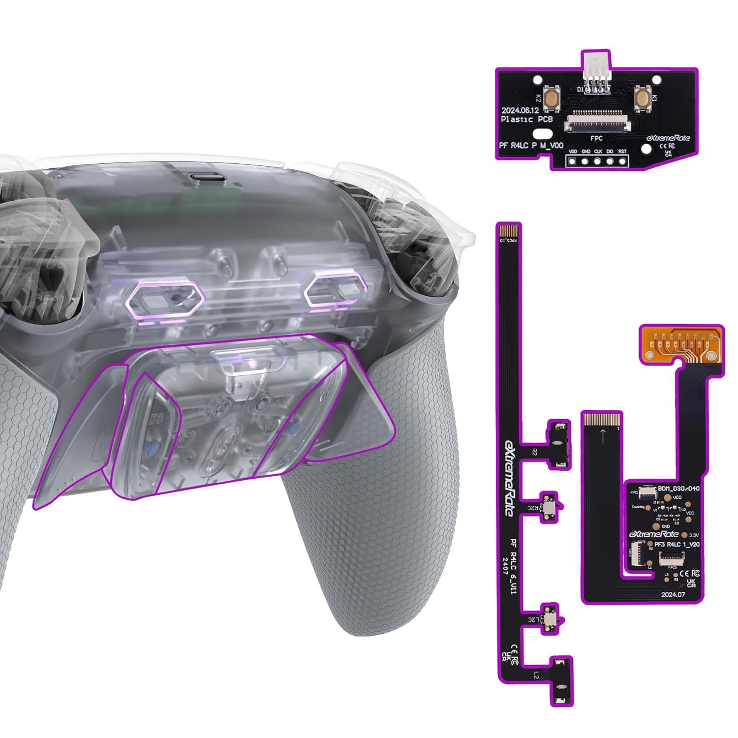 eXtremeRate RISE4 Max PS5 Back Button Kit - 4 Remappable Paddles ...
