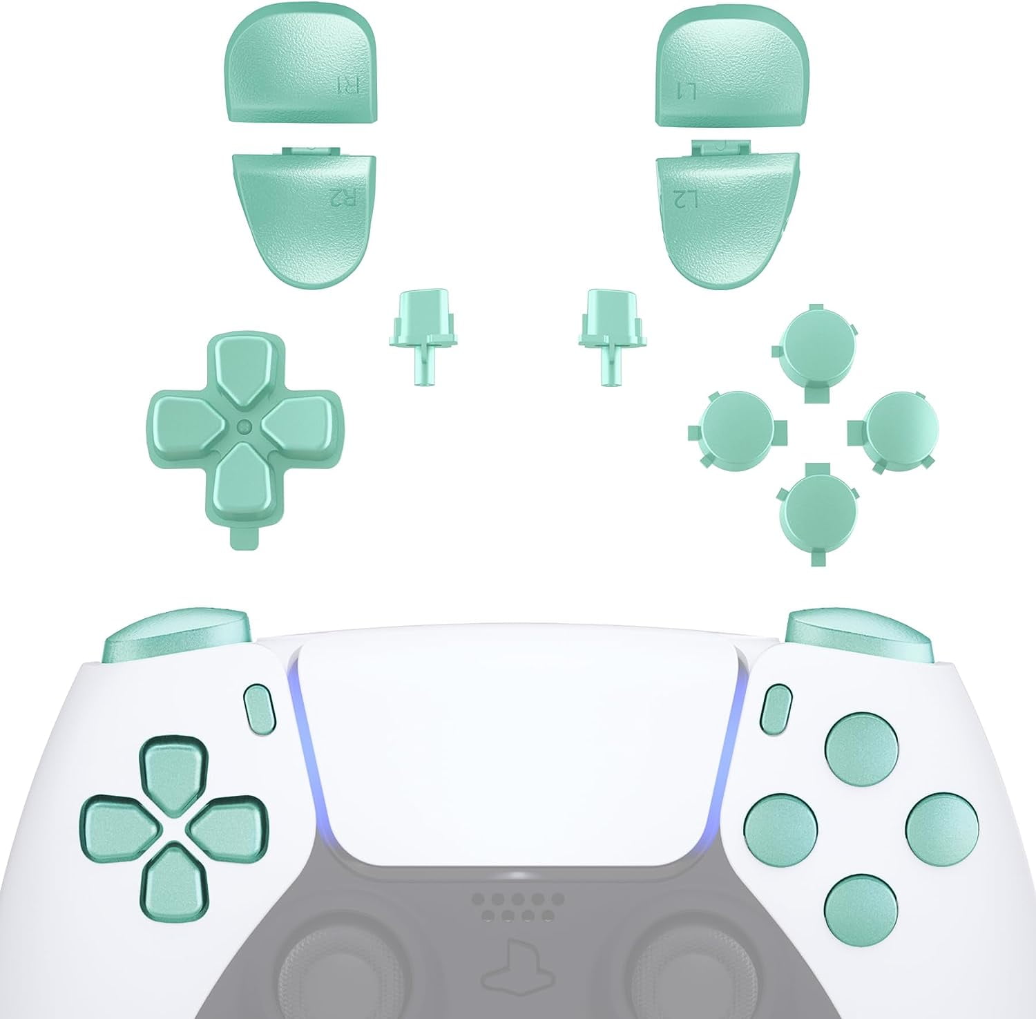 eXtremeRate Replacement D-pad R1 L1 R2 L2 Triggers Share Options Face ...