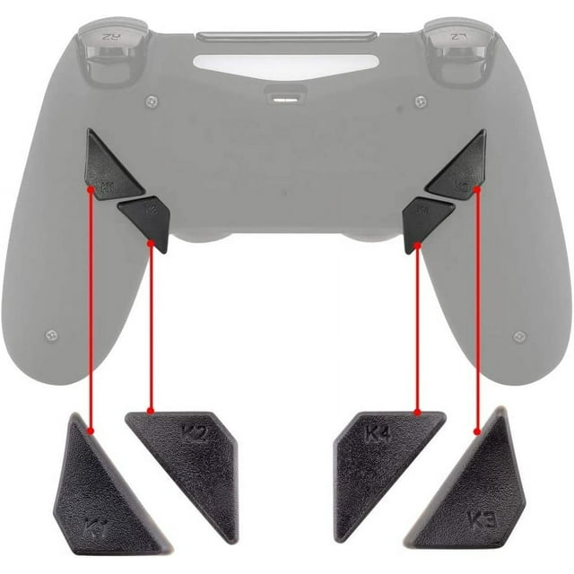 eXtremeRate Replacement Ergonomic Back Buttons, K1 K2 K3 K4 Paddles for ...