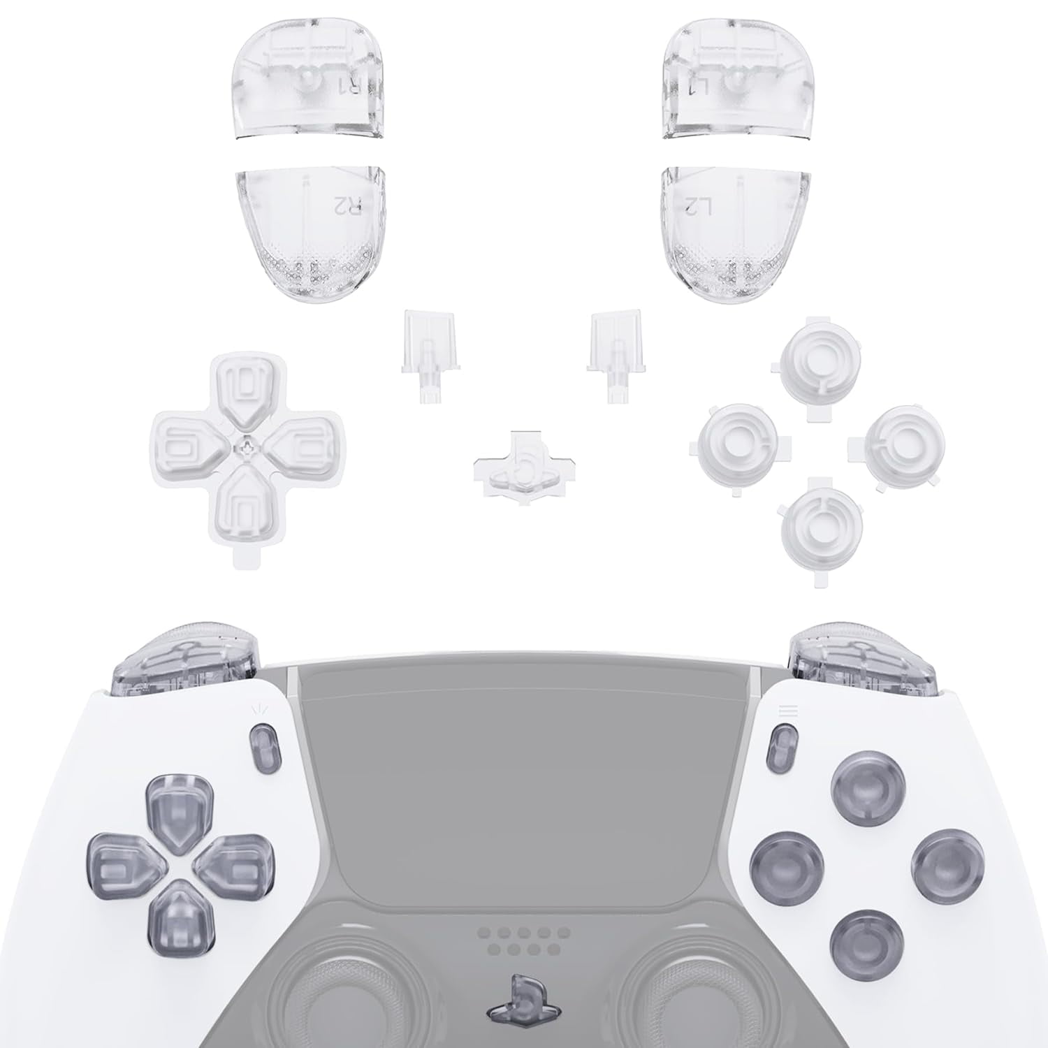 eXtremeRate Replacement Full Set Buttons Compatible with ps5 Edge ...