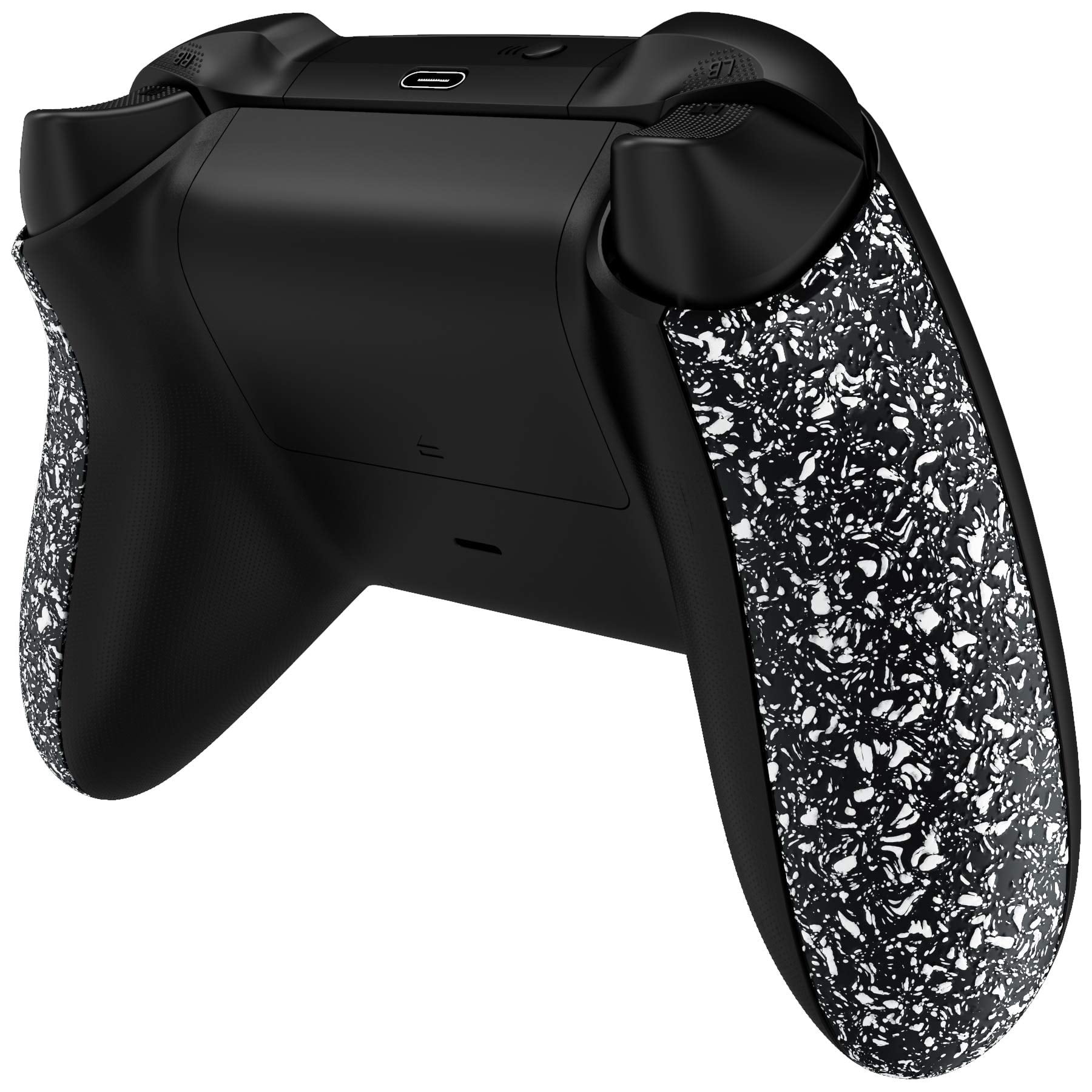 eXtremeRate Replacement Textured White Non-Slip Back Panels Shell for ...