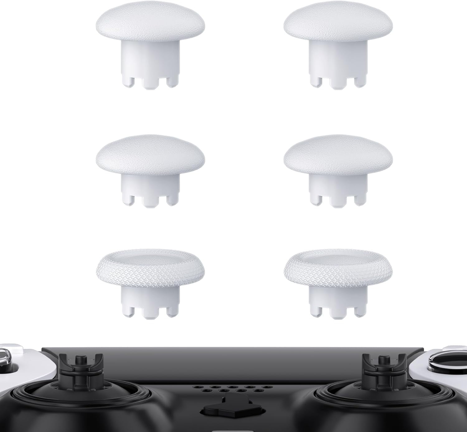 eXtremeRate Robot White Replacement Swappable Thumbsticks for PS5 Edge ...