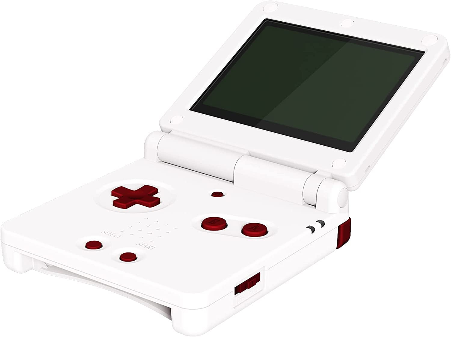 eXtremeRate Scarlet Red Custom Full Set Buttons for Gameboy Advance SP ...