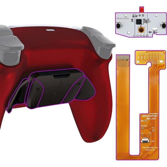eXtremeRate Scarlet Red RISE4 Remap Kit Upgrade Board & Redesigned Back ...