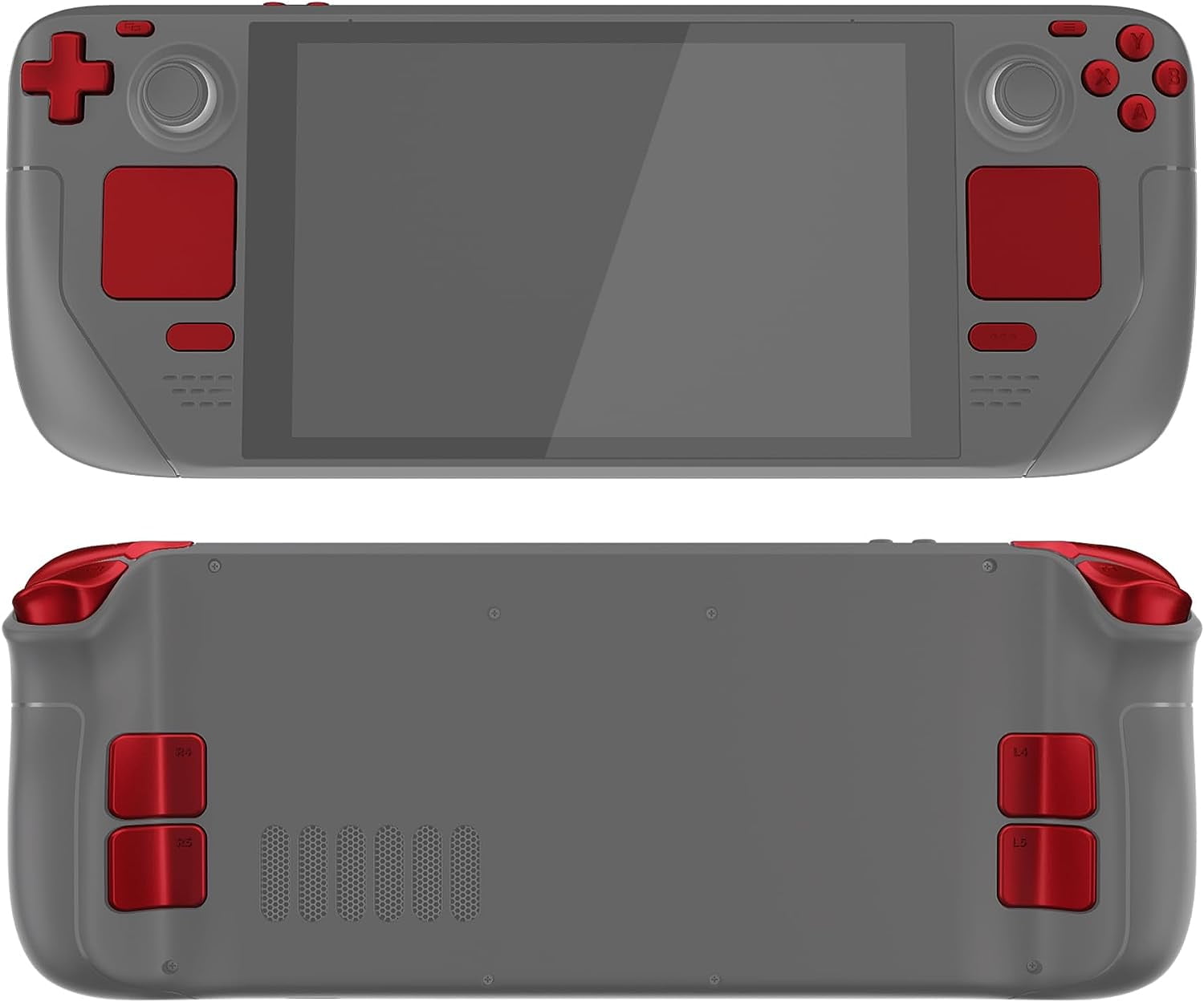 eXtremeRate Scarlet Red Replacement ABXY D-pad Trackpad Bumpers Triggers Buttons and Screwdriver ...