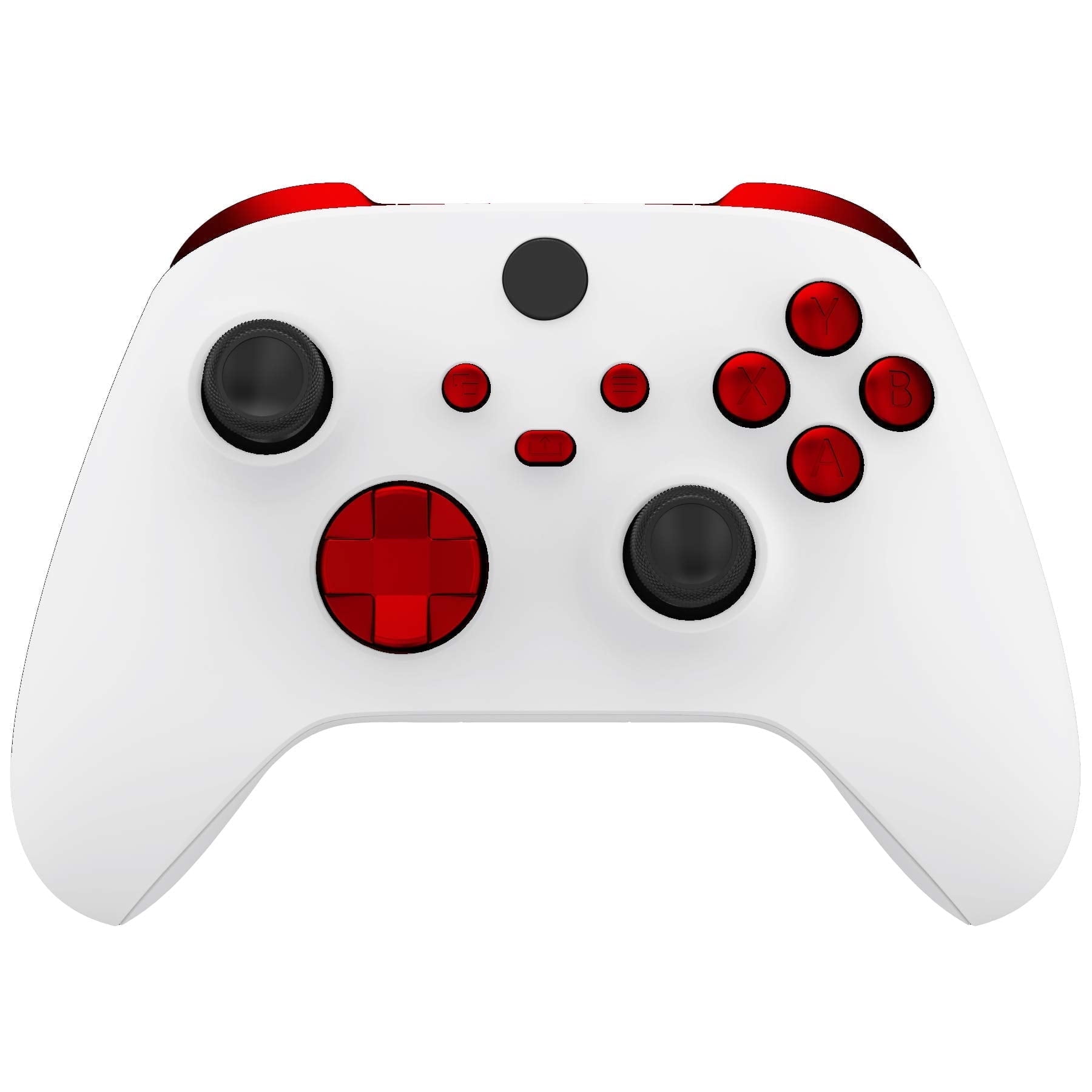 eXtremeRate Scarlet Red Replacement Buttons LB RB LT RT Bumpers D-Pad ...