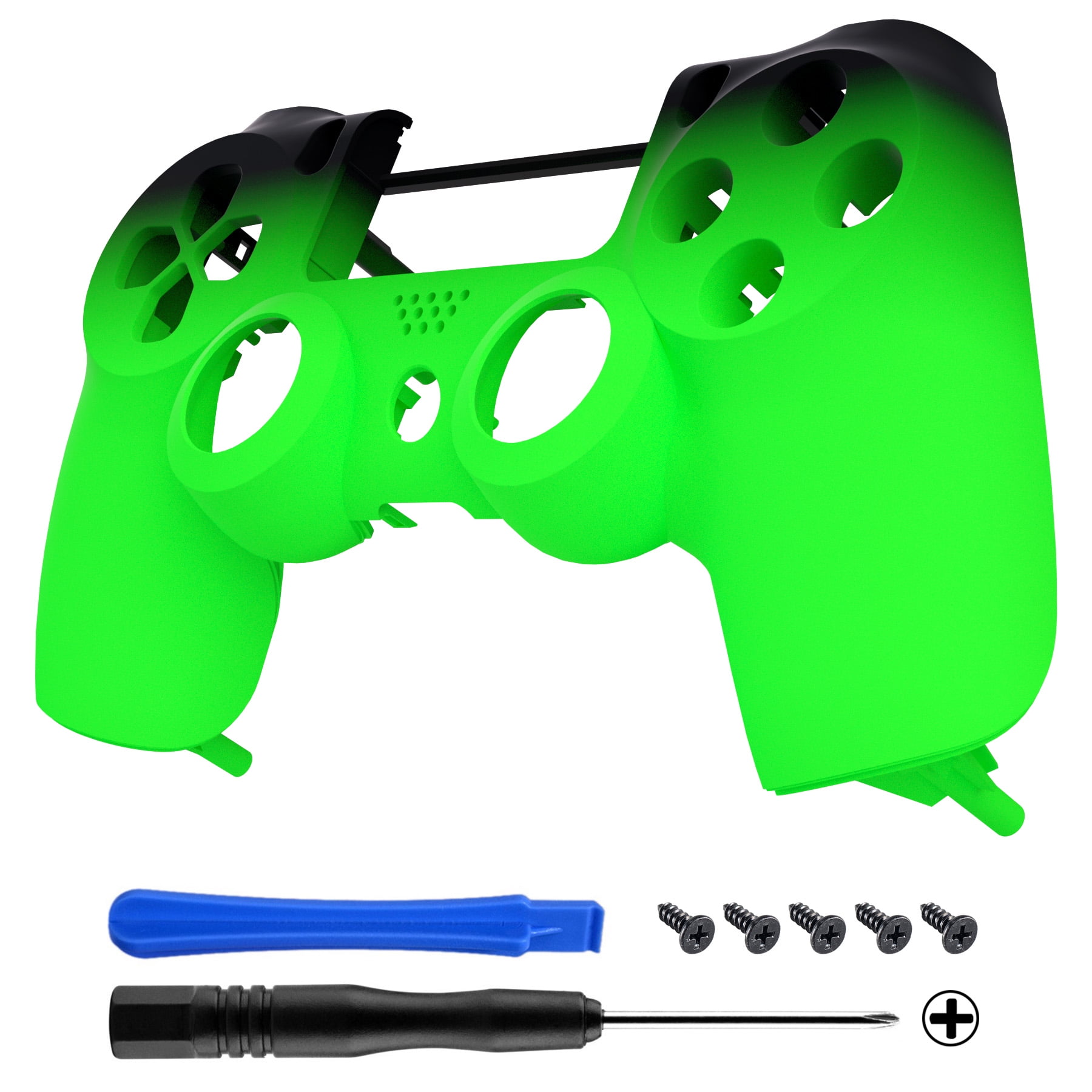 eXtremeRate Shadow Neon Green Faceplate Shell for ps4 Slim Pro ...