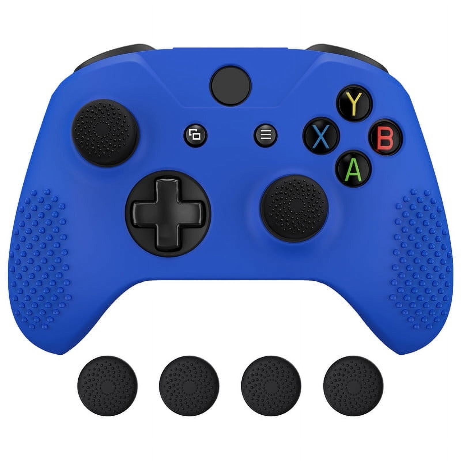 eXtremeRate Soft Anti-Slip Dark Blue Silicone Controller Cover Skins ...
