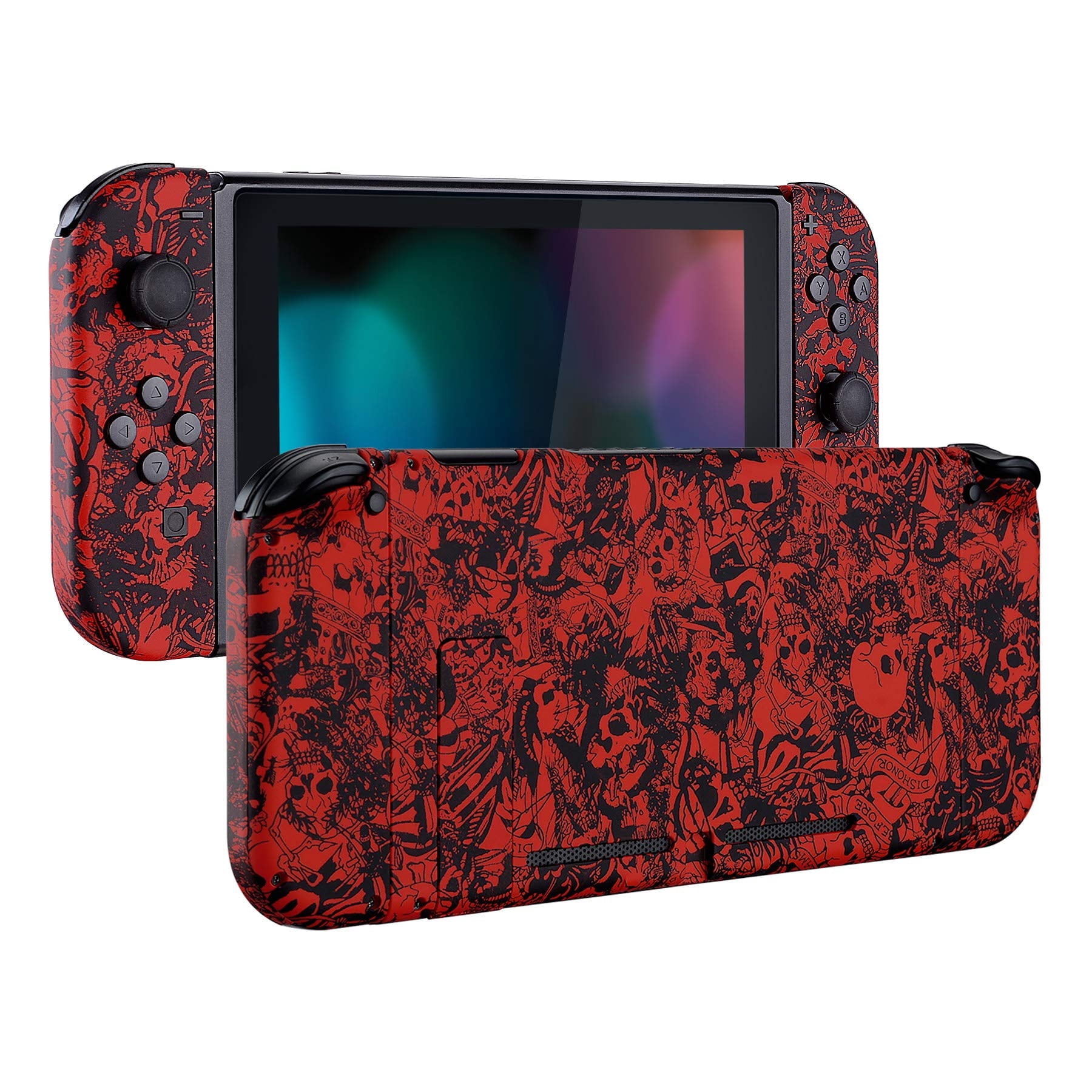 eXtremeRate Soft Touch Grip Back Plate for Nintendo Switch Console, NS ...