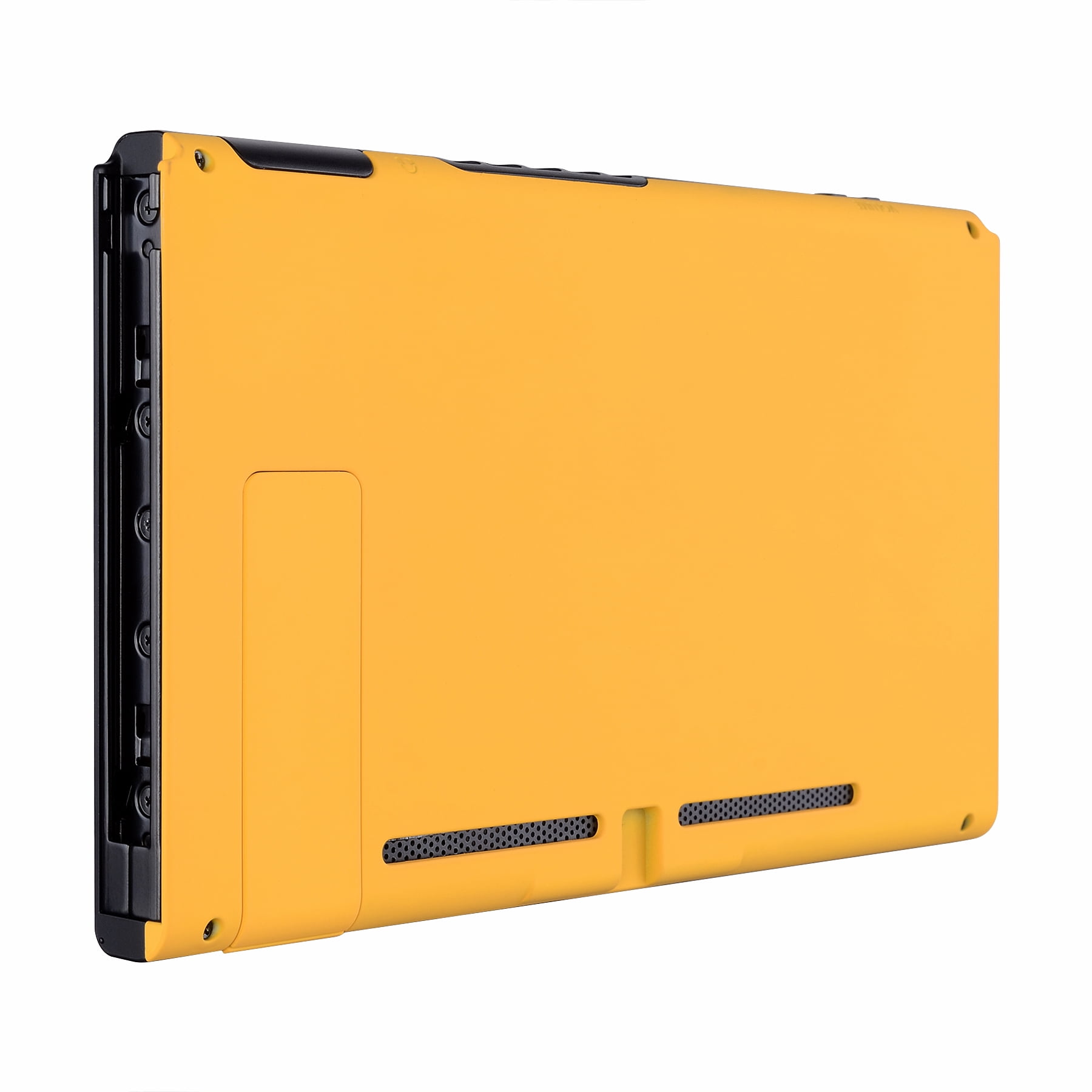 eXtremeRate Soft Touch Grip Caution Yellow Console Back Plate DIY ...