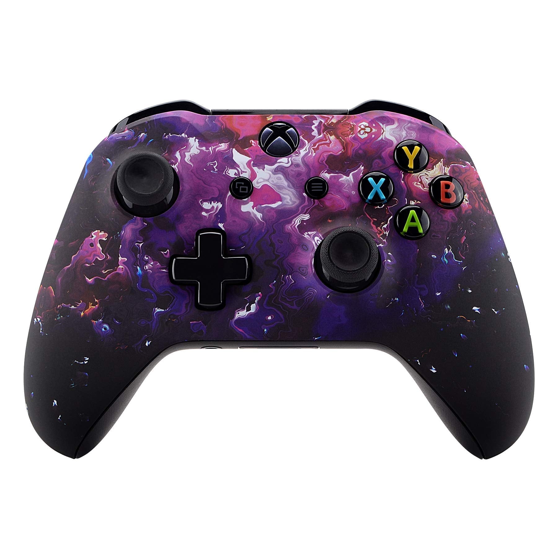 eXtremeRate Surreal Lava Patterned Front Housing Shell Case, Soft Touch ...