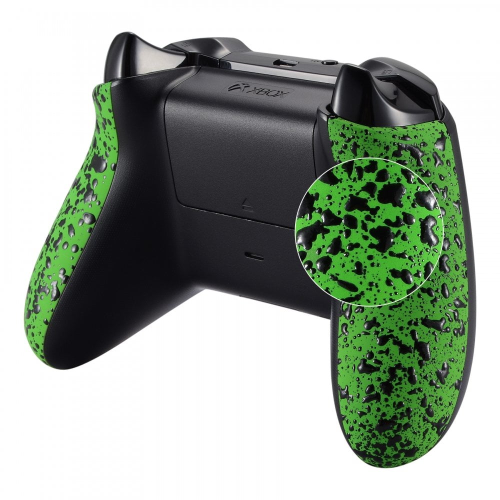 eXtremeRate Textured Green Back Panels, Comfortable Non-Slip Side Rails ...