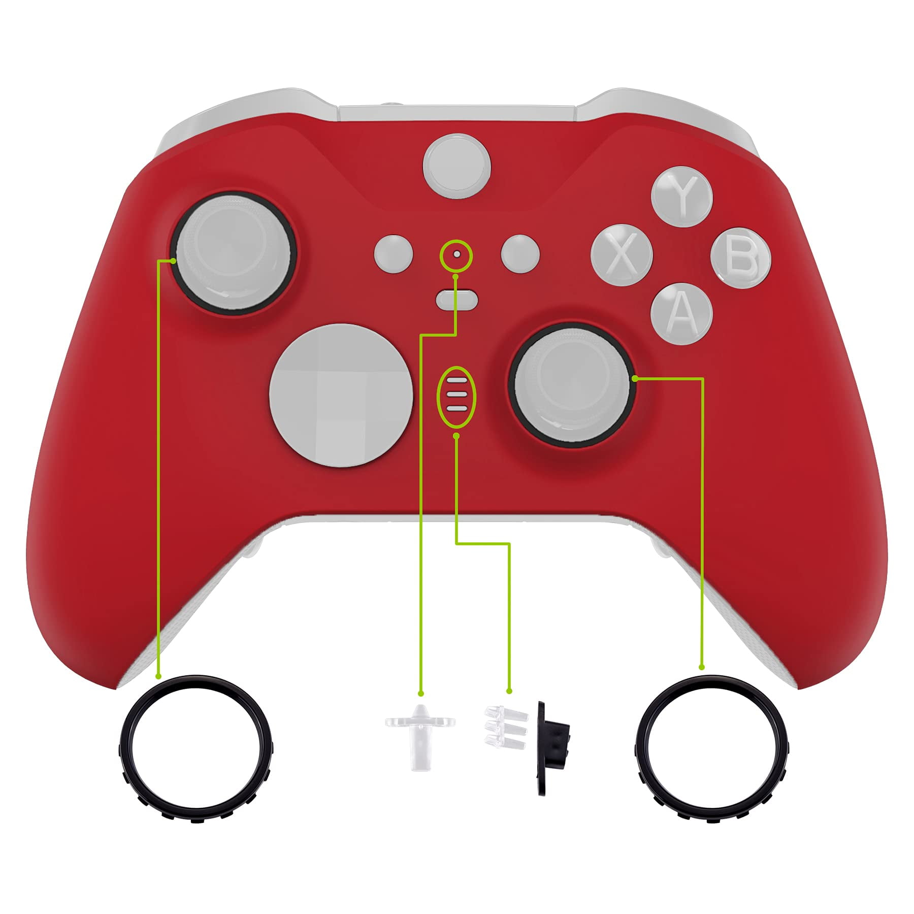 eXtremeRate Textured Orange Faceplate Cover, Non-Slip 3D Splashing ...