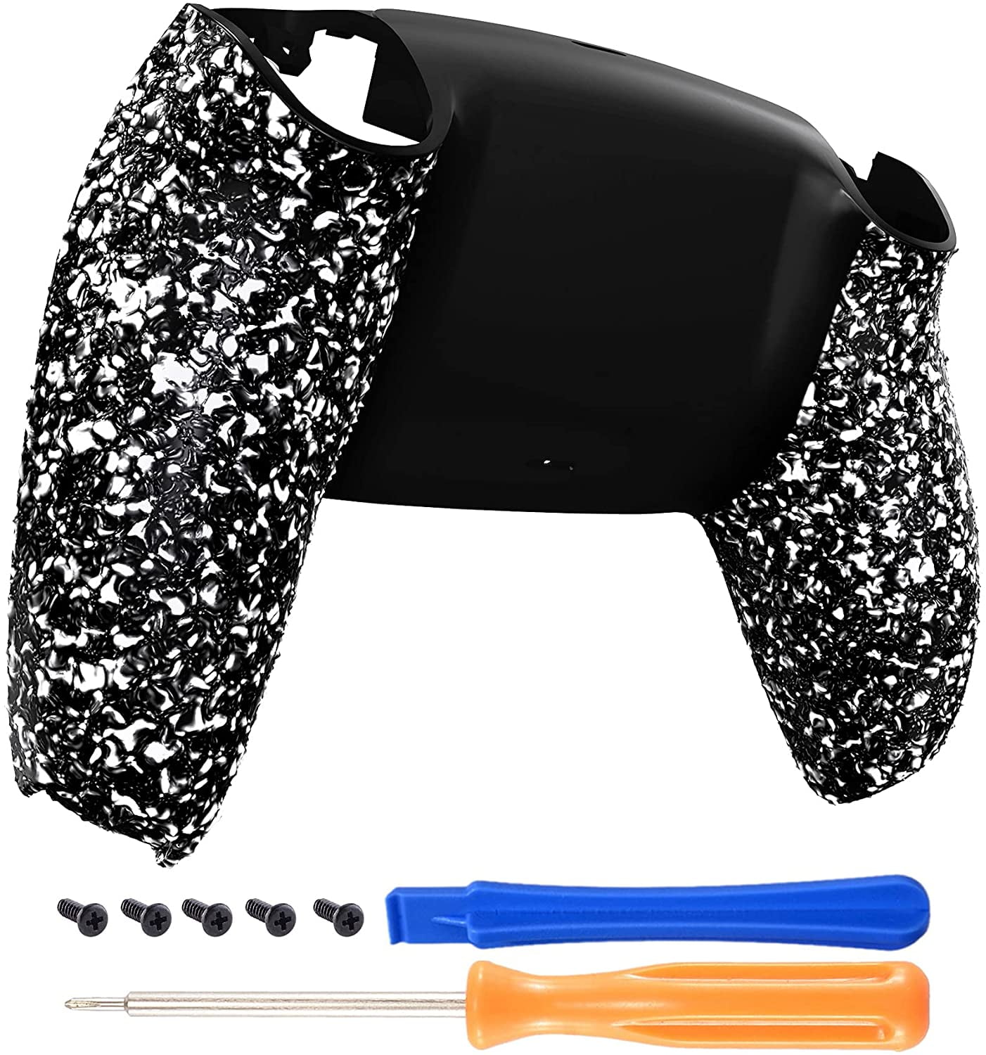 eXtremeRate Textured White Non-Slip Back Housing Bottom Shell ...