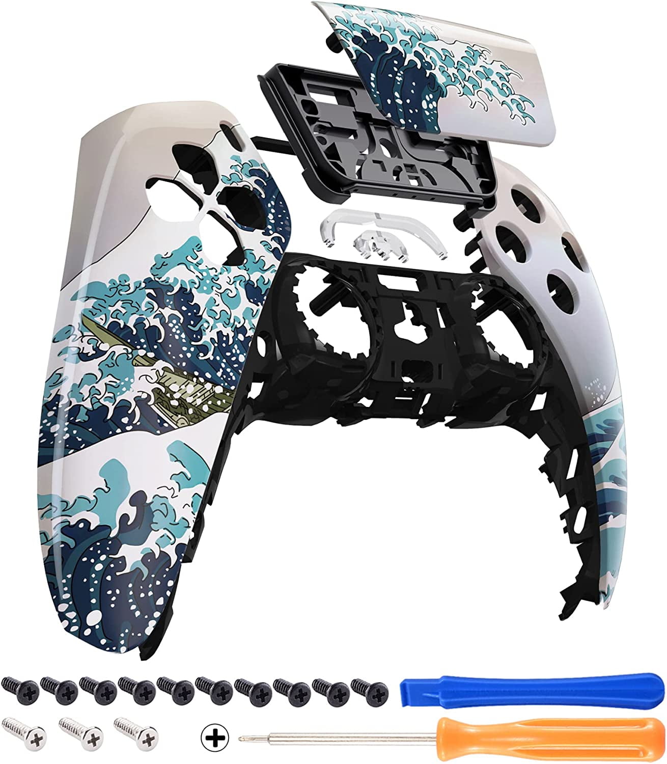 eXtremeRate The Great Wave Touchpad Front Housing Shell Replacement ... eXtremeRate The Great Wave Touchpad Front Housing Shell Replacement ...
