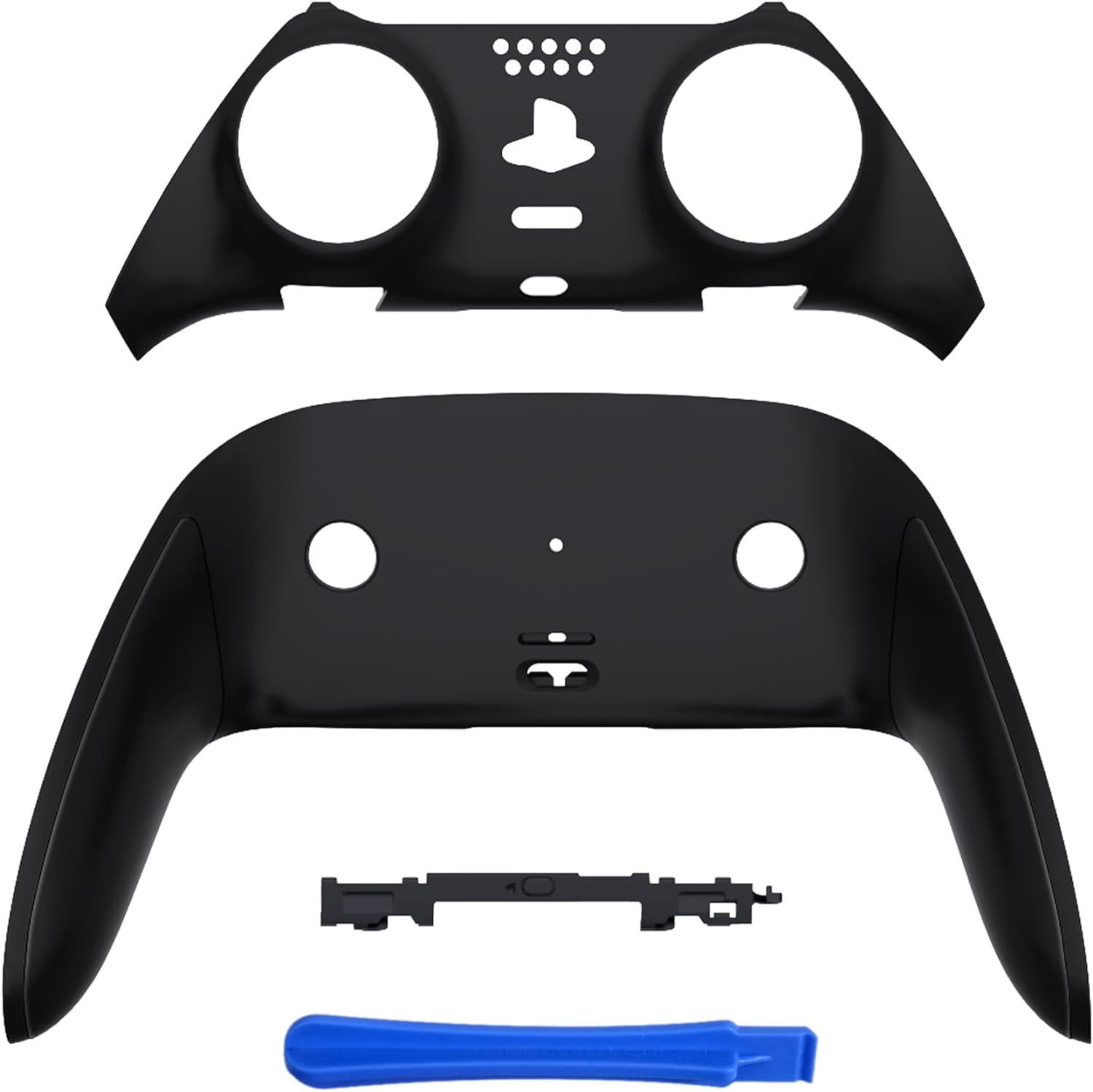 eXtremeRate Decorative Shell Set for PlayStation 5 Edge, Black ...