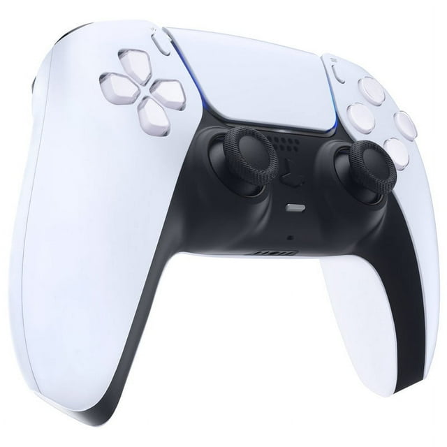 eXtremeRate Two-Tone Robot White & Clear Dpad Action Buttons ...