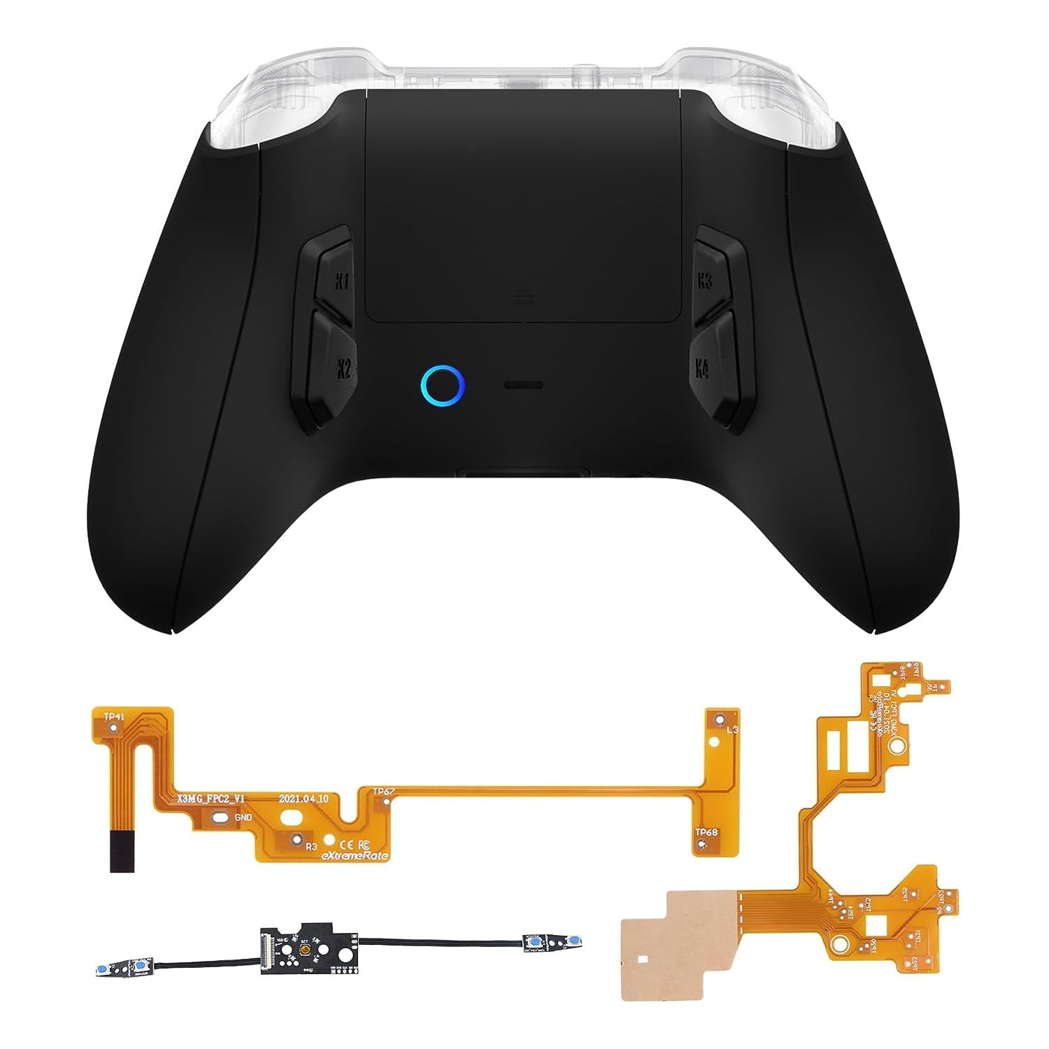 Free Shipping! eXtremeRate VICTOR X Remap Kit, 6 Profiles & Black Redesigned Back Shell & Side ...