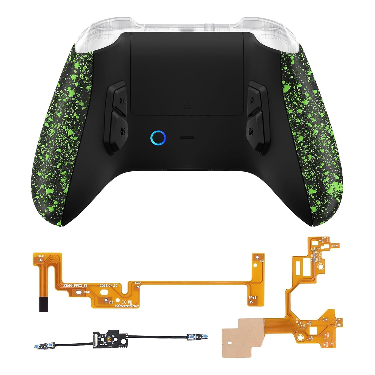 eXtremeRate VICTOR X Remap Kit, 6 Profiles & Textured Green Redesigned ...