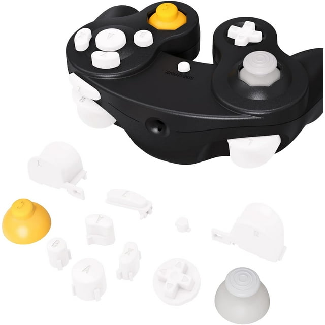 eXtremeRate White Repair ABXY D-pad Z L R Keys for Nintendo GameCube ...