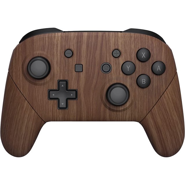 eXtremeRate Wood Grain Faceplate Backplate Handles for Nintendo Switch ...