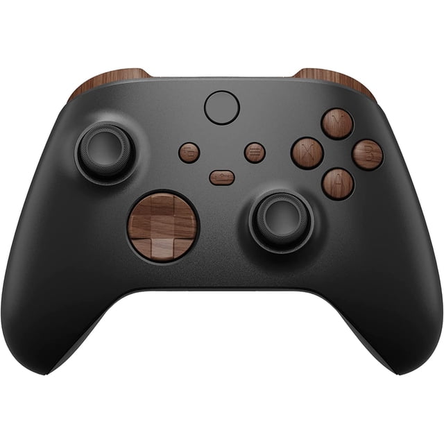 eXtremeRate Wood Grain Patterned Replacement Buttons LB RB LT RT ...