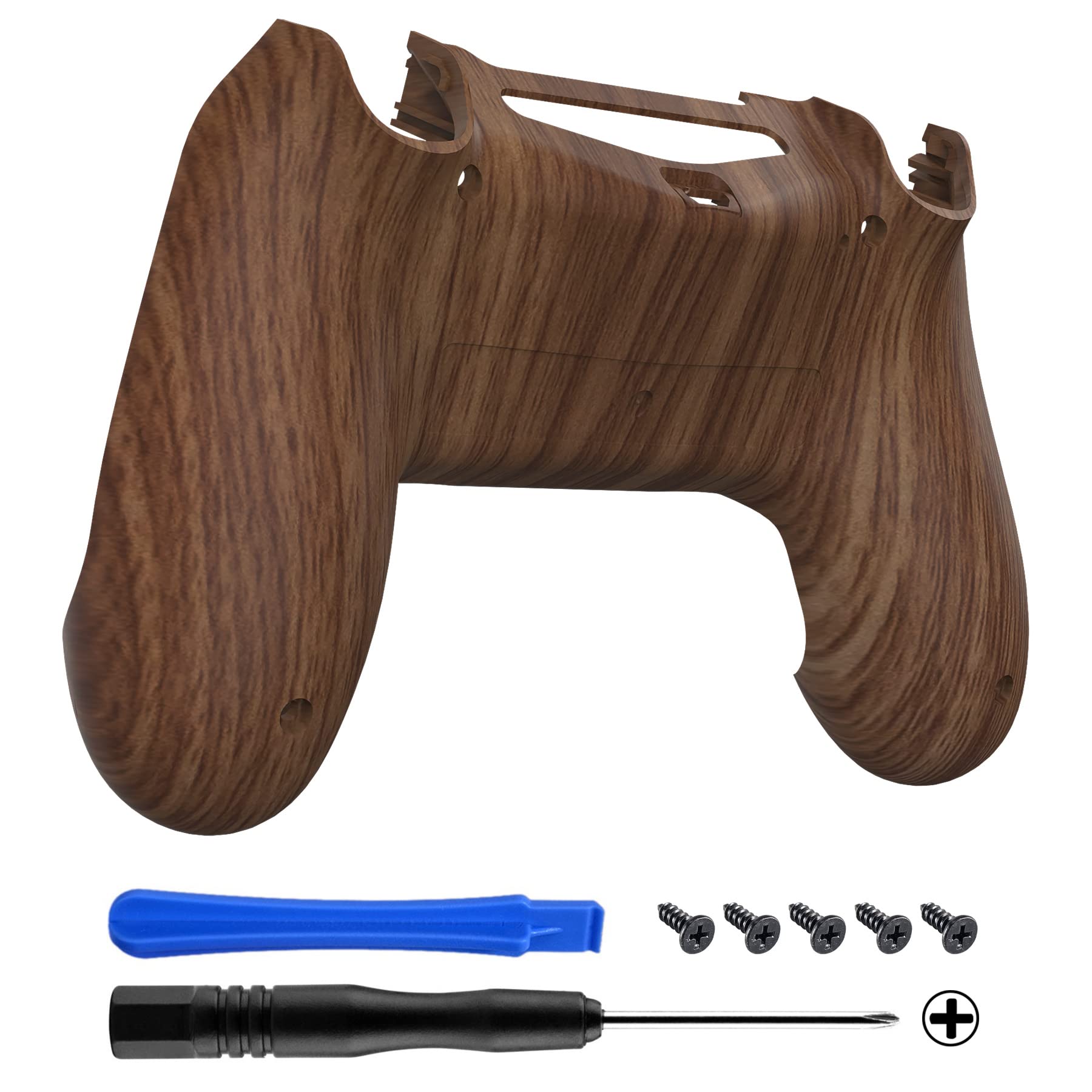 eXtremeRate Wood Grain Patterned Soft Touch Game Improvement ...