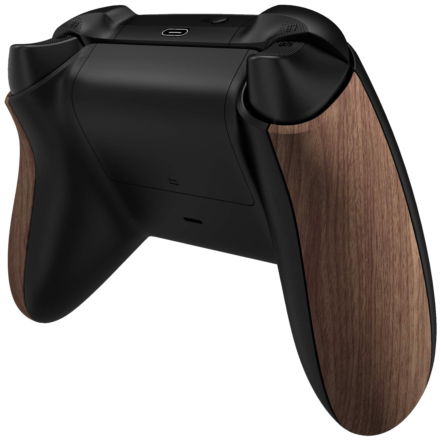 eXtremeRate Wood Grain Replacement Back Panels Rear Shell for Xbox Core ...