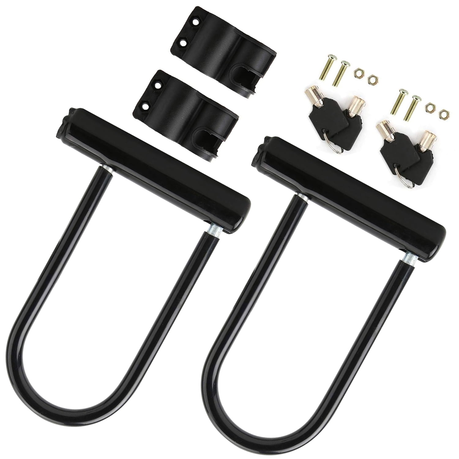 eYotto 2 Pack U-Lock Bike Lock Set, Heavy Duty U Shaped Bicycle Locks ...