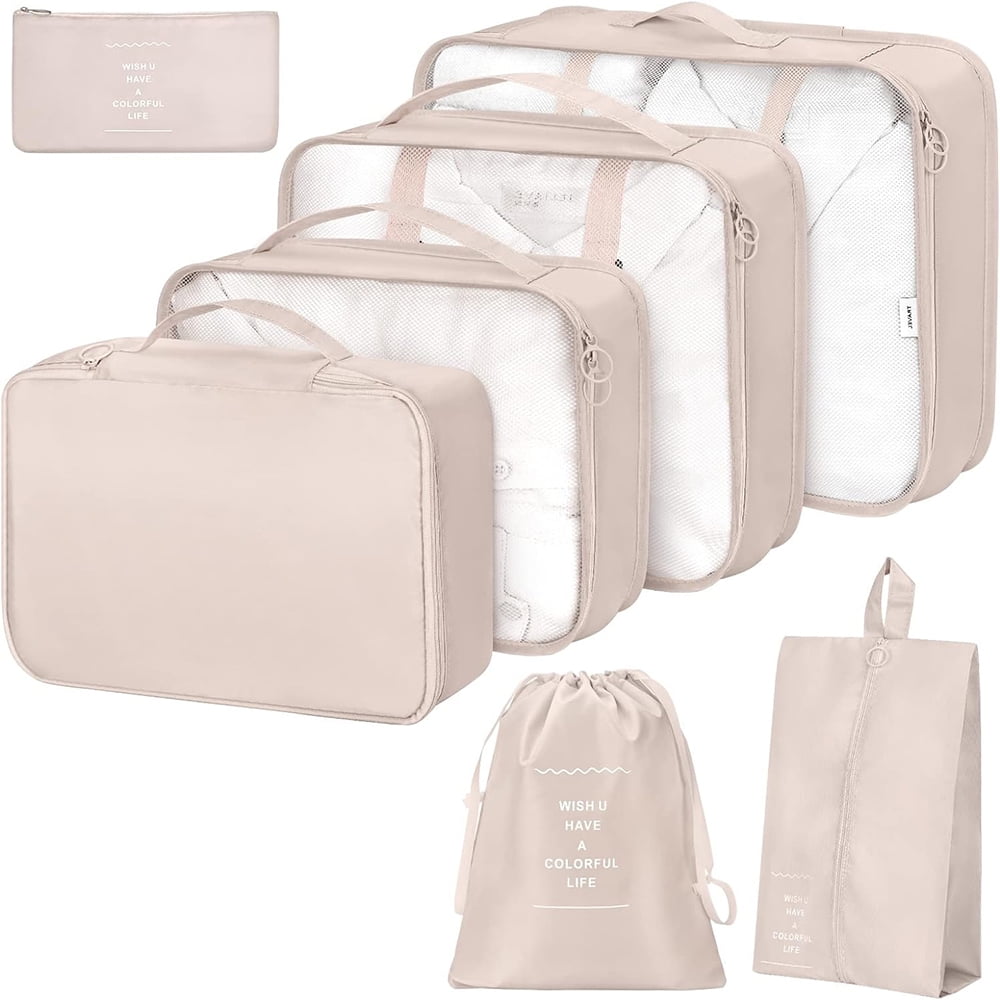 eYotto 7 pcs Travel Luggage Organizers Set, Luggage Packing with ...