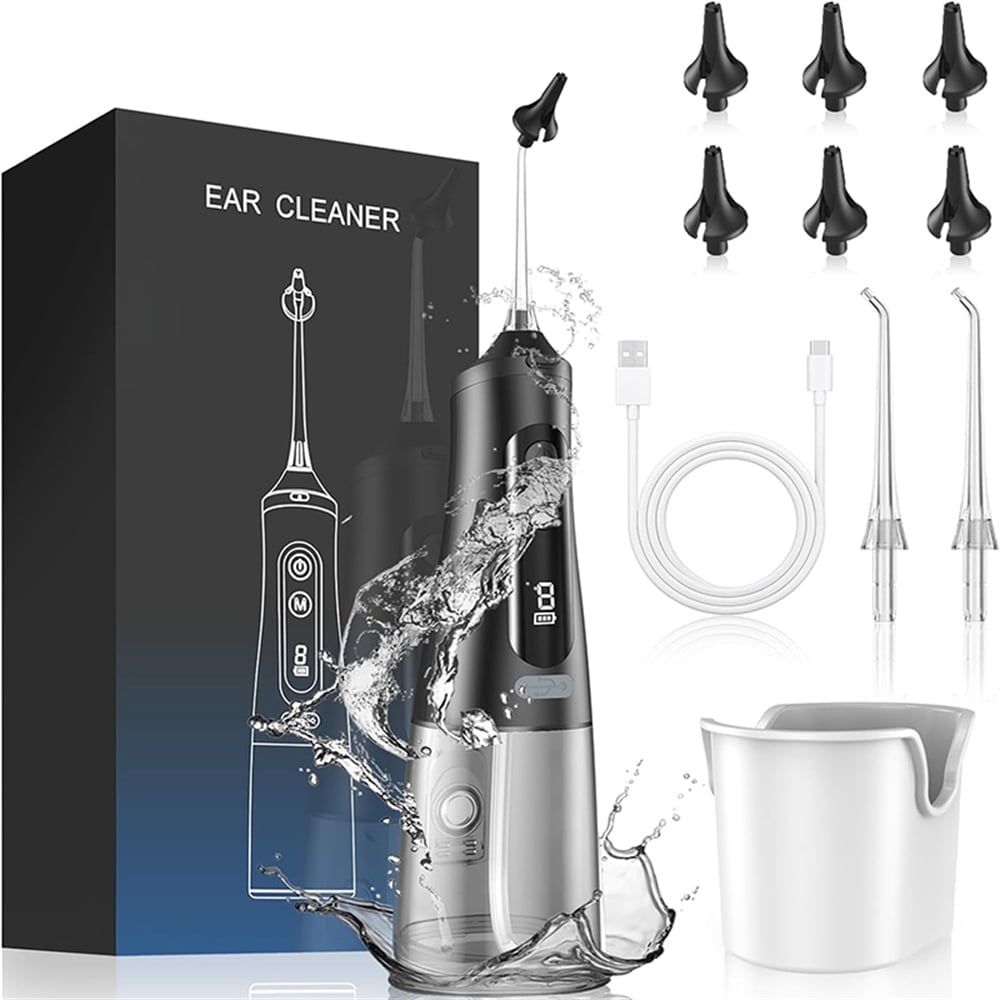 eYotto Electric Ear Wax Removal, Water Powered Ear Cleaner with 6 Ear ...