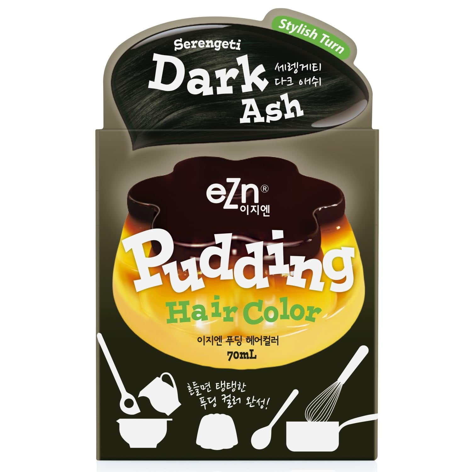 eZn Pudding Hair Dye Ammonia Free Semi-Permanent Self Hair Dye DIY Kit ...