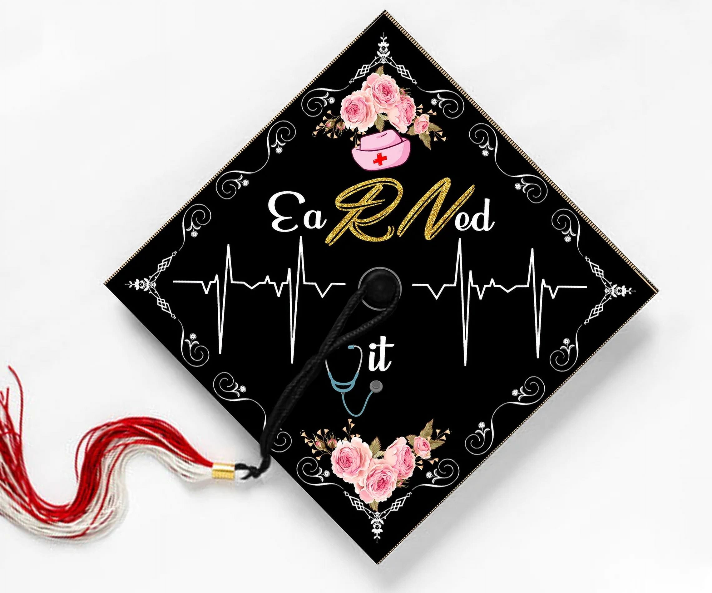 eaRNed, Nursing School, Nursing Student, Graduation Cap Topper ...