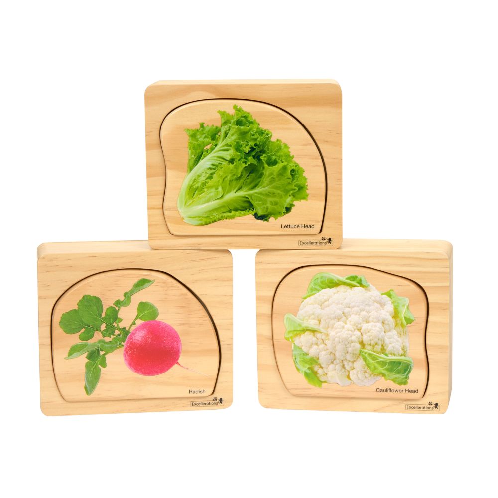 Excellerations earlySTEM Life Cycle Nesting Puzzles - Vegetables - Set ...