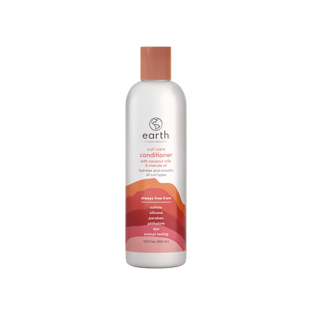 earth Clean Beauty Curl Care Conditioner with Coconut Milk and Marula ...